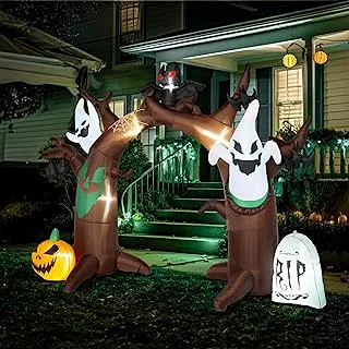10FT Halloween Inflatables Giant Archway Arch with Ghosts Pumpkin Bat ...