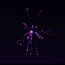 html5 canvas漂亮的粒子烟花背景动画特效