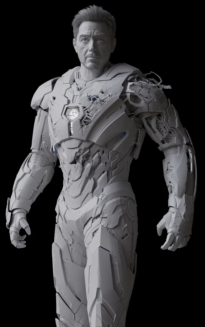 《I AM IRONMAN》钢铁侠_哈鲁Hello作品_角色/人物/生物_CG模型网-花瓣网