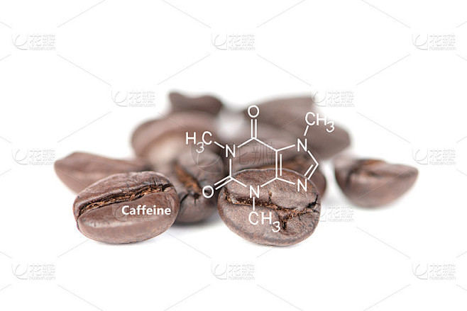 咖啡因的化学结构和咖啡豆