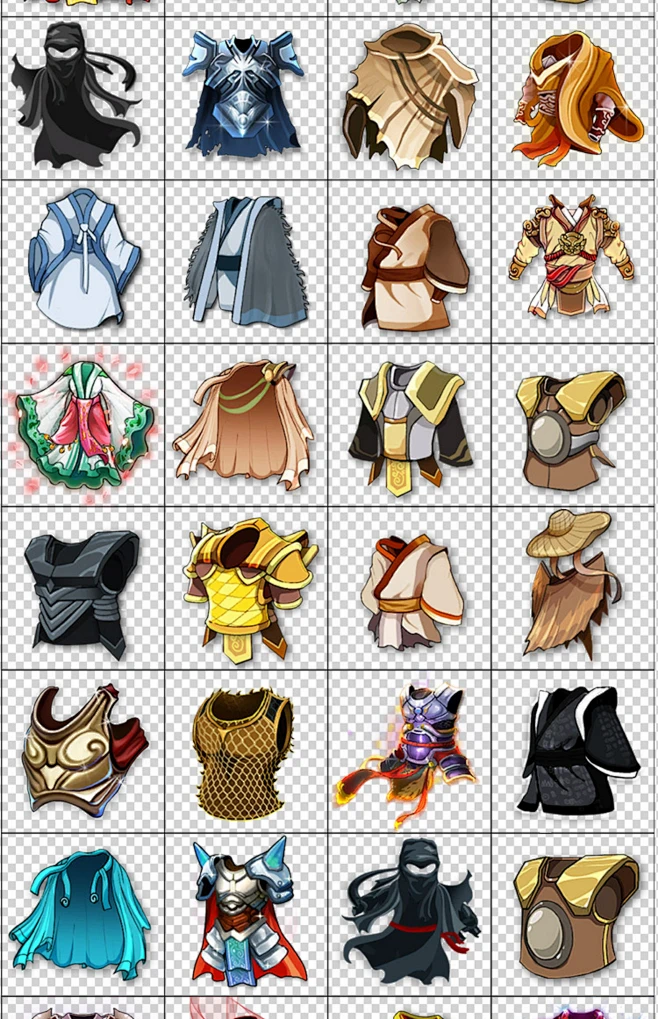 武侠古风装备图标UI界面ICON物品装备道具仙侠图标游戏美术CG资源-淘宝网-花瓣网