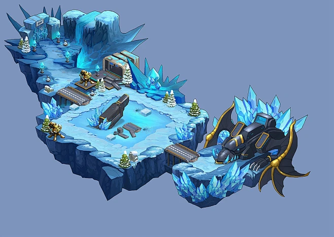 Q版关卡地图原画Q版关卡路线图来自cgbook.cn (691)-花瓣网