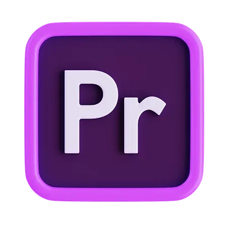 Adobe Premiere Pro 3D Icon