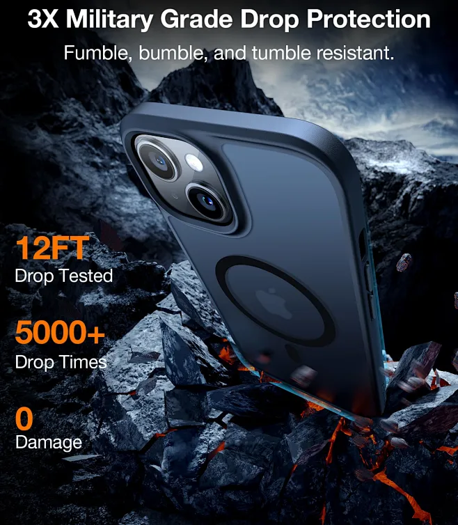 Amazon.com: TORRAS Magnetic Designed for iPhone 15 Case, Compatible ...
