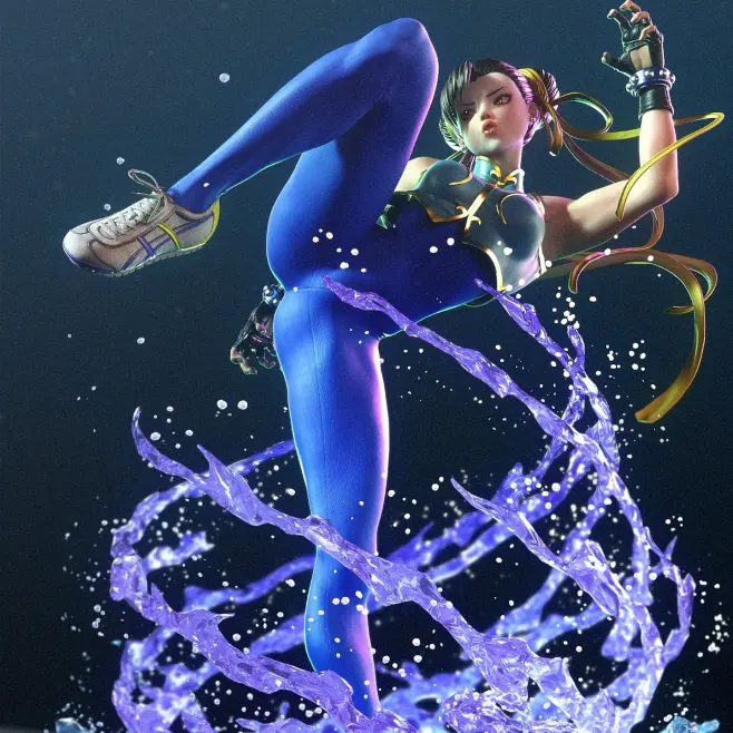 A站春丽合辑3-CG角色-微元素 - Element3ds.com!-花瓣网