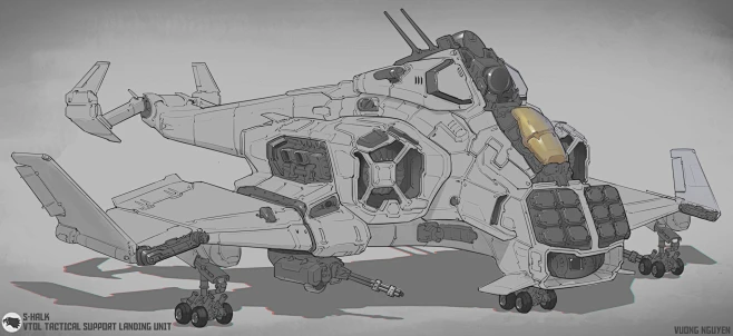VTOL-Tactical Support Landing Unit 02, Vuong Nguyen : VTOL-Tactical ...