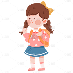 学生卡通形象插画-花瓣网|陪你做生活的设计师 | 简单