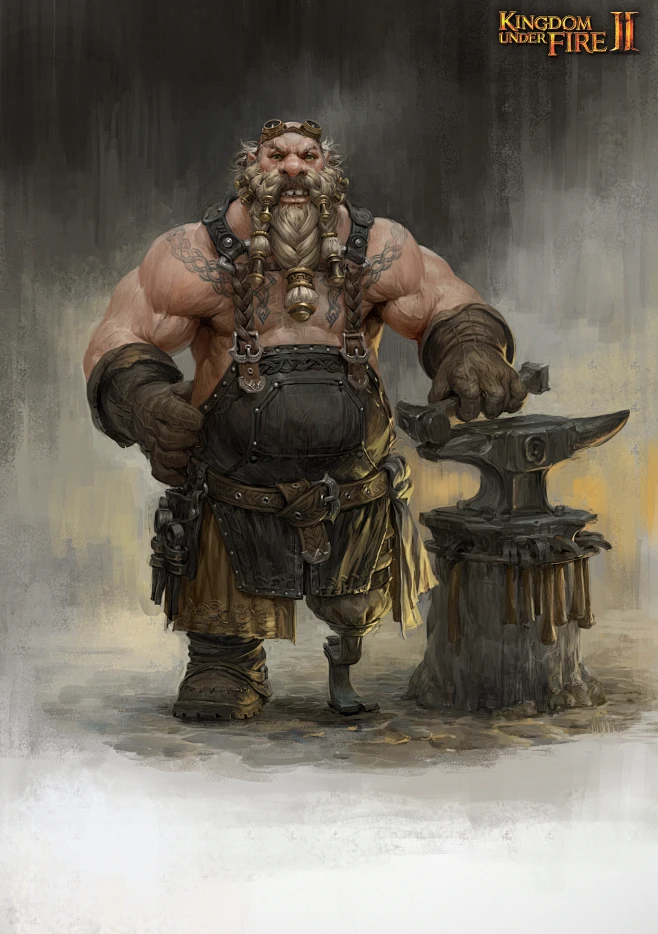 kingdom under fire2 dwarf concept , Sungryun Park : kingdom under fire2 dwarf concept by ...