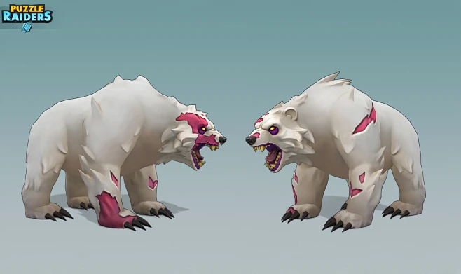 ArtStation - Zombie bear-花瓣网