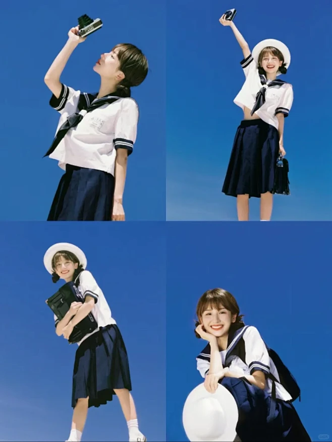 36个万能jk日系姿势分享！快来做元气少女吧 - 小红书-花瓣网