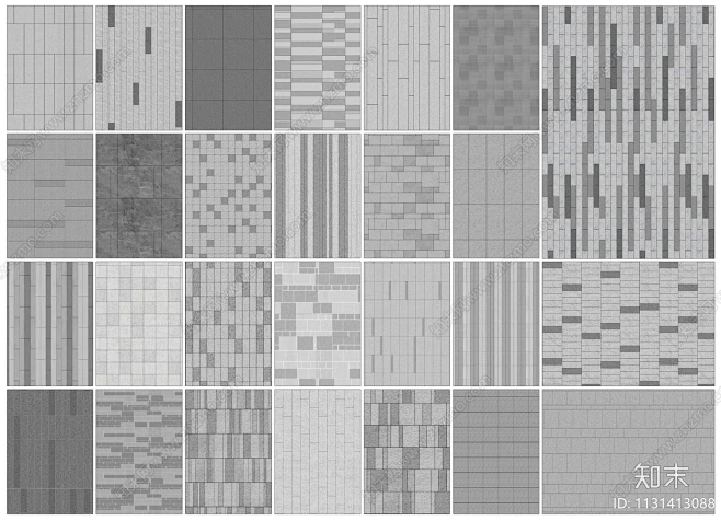 2D现代石材铺装铺地SU模型下载【ID:1131413088】-花瓣网