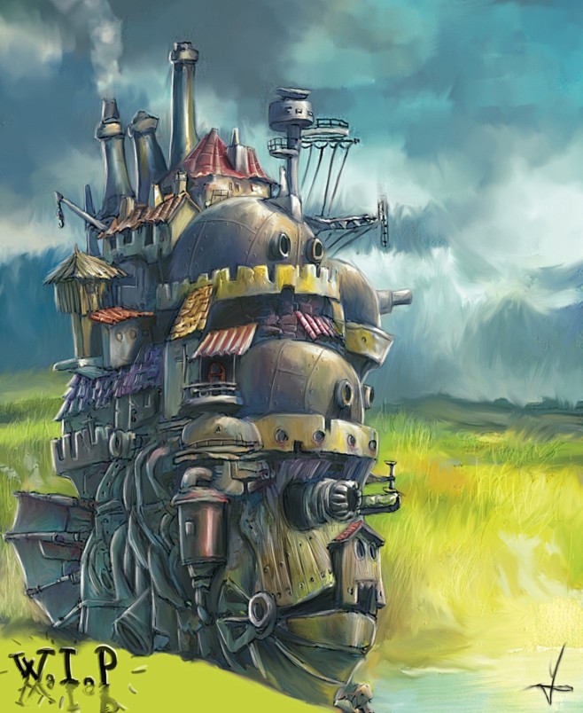 蒸汽朋克场景原画蒸汽朋克场景气氛图来自cgbook.cn (130)