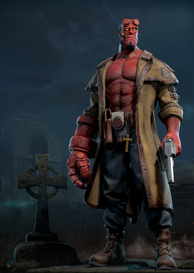 Hellboy, Sergei Kotenko : I had pleasure to create Hellboy's fanart ...