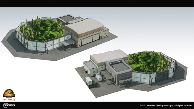 DFW and Classic themed building concepts: Jurassic World Evolution 2 ...