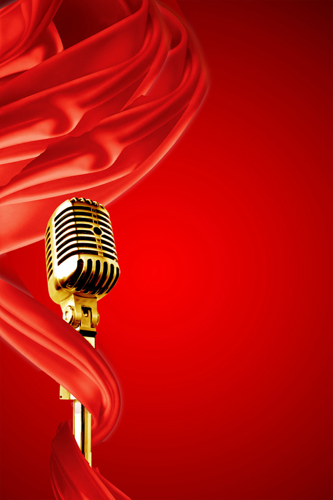 演讲比赛背景jpg高清背景_新图网 https://ixintu.com PSD 唱歌 平面 广告 模板 歌唱 比赛 海报 演讲 演说 素材 红色背景 绸带 绸缎 背景 表演 麦克风