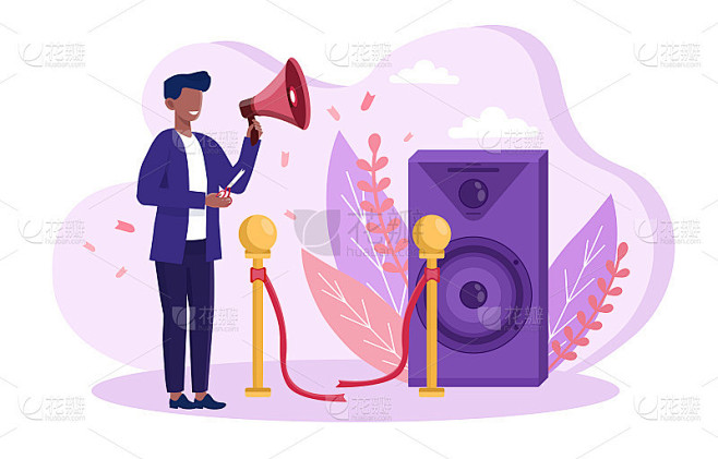 Black event manager or organizato