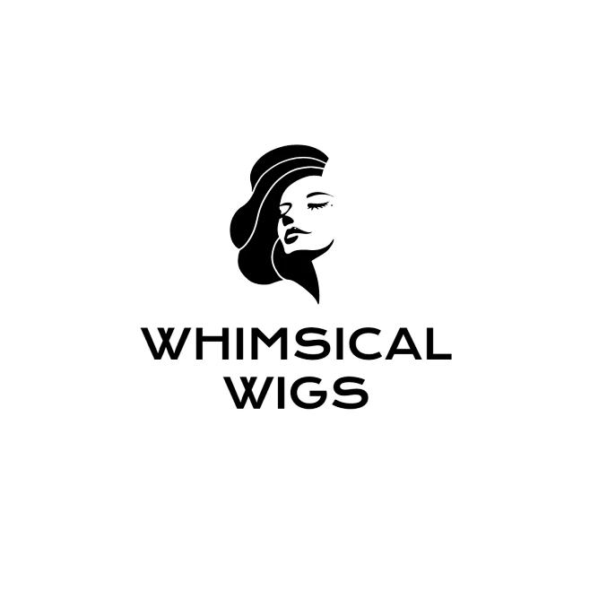 Simple Fashion Style Wigs Brand Logo Image素材-花瓣网