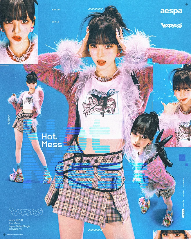 kpop kpop fanart aespa kpop poster Poster Design Layout poster music-花瓣网