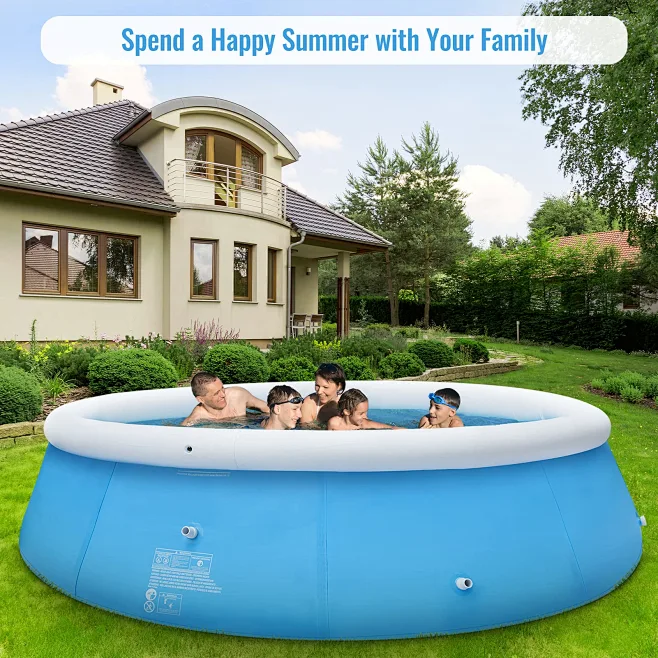 Amazon.com: Decorlife Inflatable Above Ground Pool, 12ft x 36in ...
