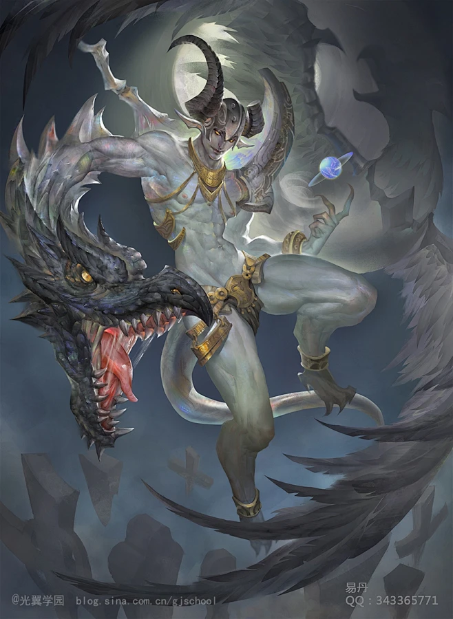 西方龙原画来自cgbook.cn (1071)-花瓣网