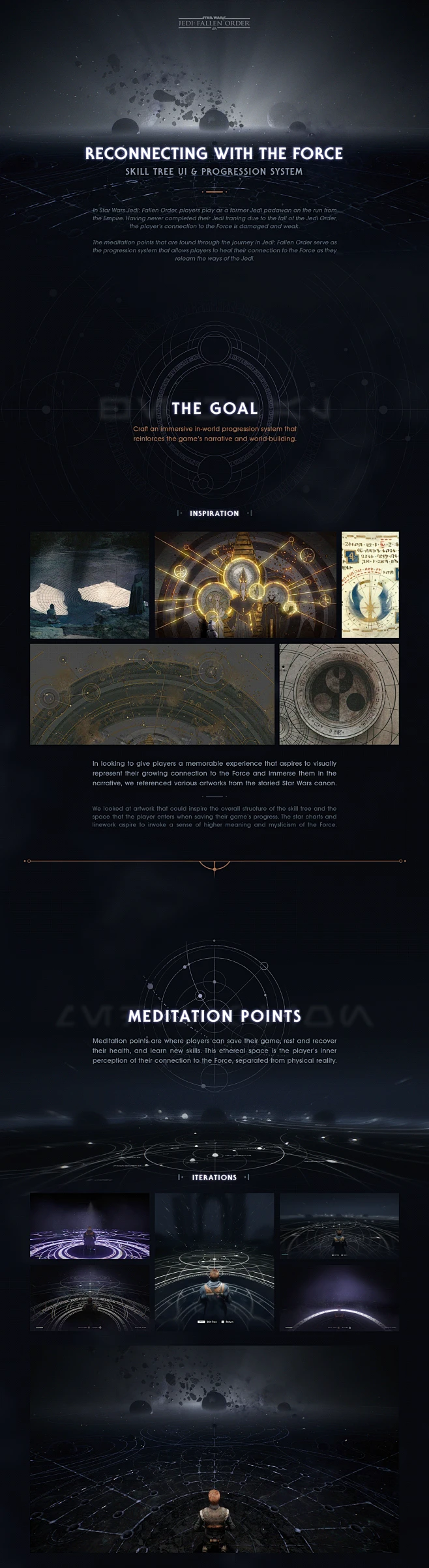 star wars graphic design UI Games jedi UI/UX art direction Jedi Fallen ...