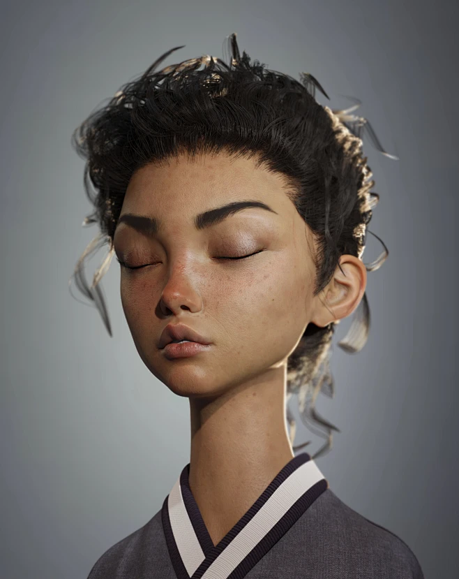 Semi realism Potrait-花瓣网