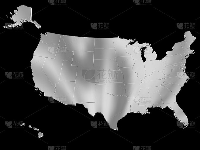 美国的地图