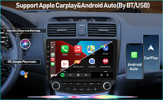 Amazon.com: [2+32G] Android 11 Car Stereo for Honda Accord 2003-2007 with Apple Carplay&Android ...
