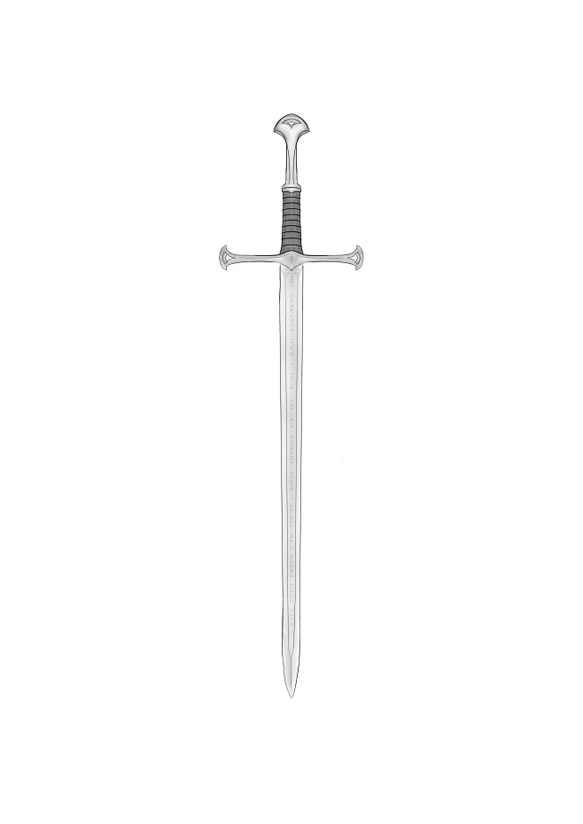 Unbroken Anduril, Aragon's sword from Lord of The Rings. Go to my page ...