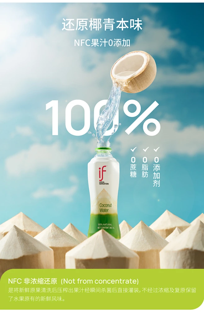 if泰国进口100%纯椰子水350ml*12瓶果汁NFC无添加健康补水饮料-天猫超市-天猫Tmall.com-上天猫，就购了-理想生活上天猫-花瓣网