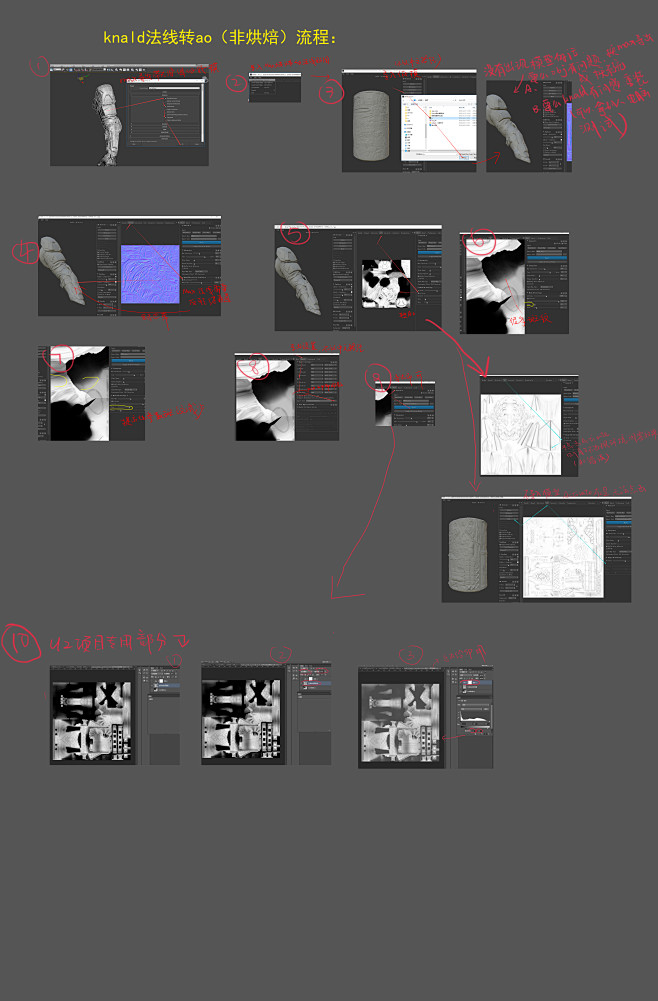 knald法线转ao（非烘焙）流程