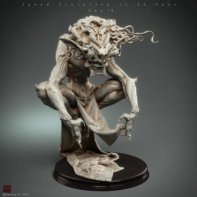 Monkey ZEN(porcelain version), Zhelong Xu : Rendered with V-Ray The ...