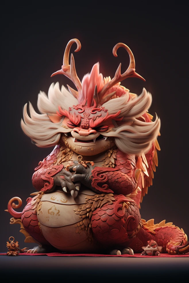 A_weird-looking_Cute_Fat_dragon_monster_Surrounded_by_auspic_2e0abf78 ...