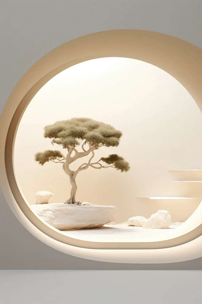 3d tree with sunlight background图片_AiGC图片素材-花瓣网
