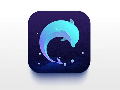 A Dolphin Icon-花瓣网