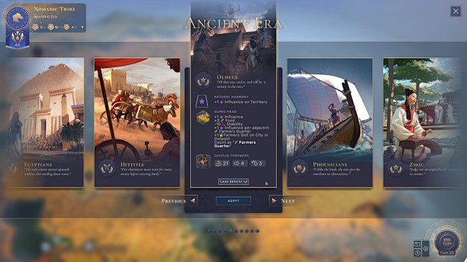 Humankind Game UI Database