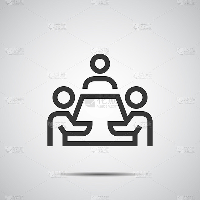 人物图标，人物工作组团队矢量