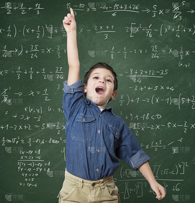 儿童解决了数学计算