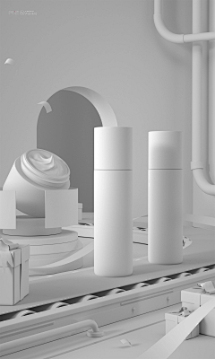 C4D场景白模-花瓣网|陪你做生活的设计师 | 【68Design】