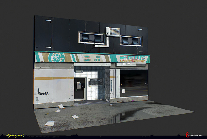 Cyberpunk 2077 | Docks wit Ebunike | Street assets, Michal Lisowski ...