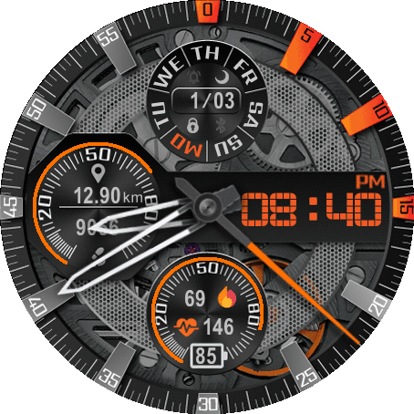 Orange gear-花瓣网