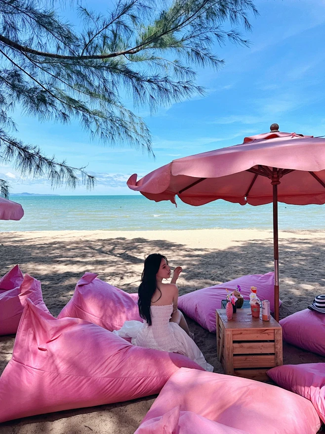 泰国火爆的粉色沙滩️TUTU beach-花瓣网
