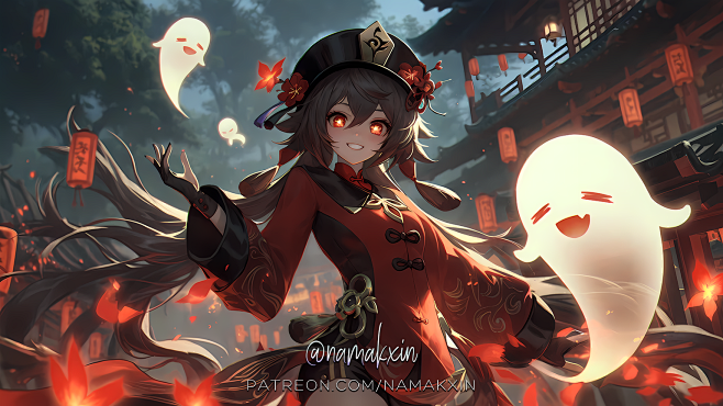 #GenshinImpact Hu Tao (WG60) - namakxin的插画