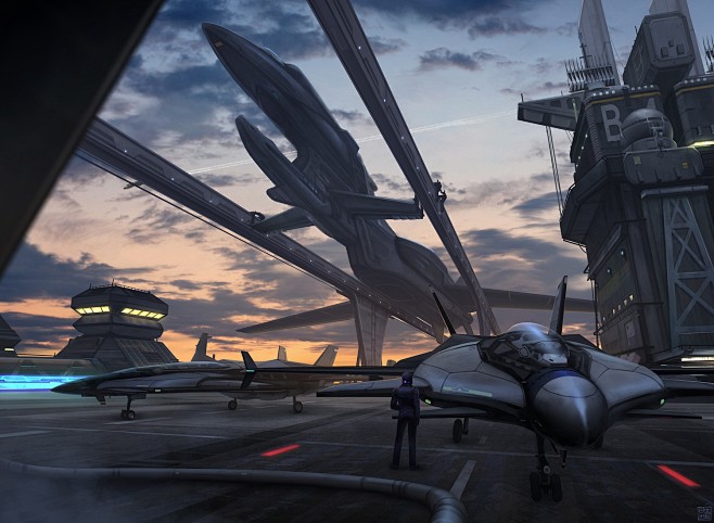 科幻场景气氛图科幻原画科幻场景原画来自cgbook.cn (1036)