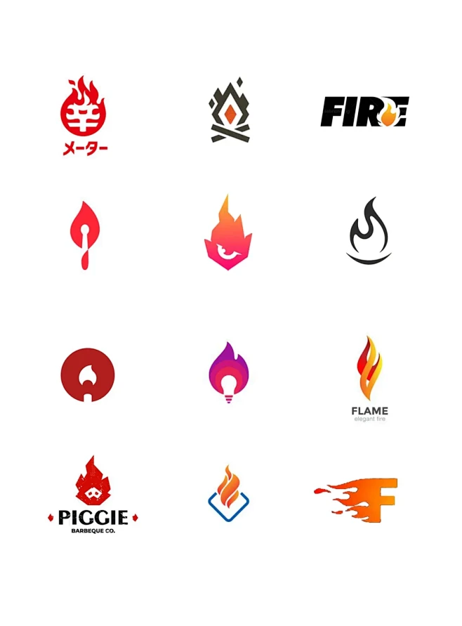 火焰logo - 小红书-花瓣网