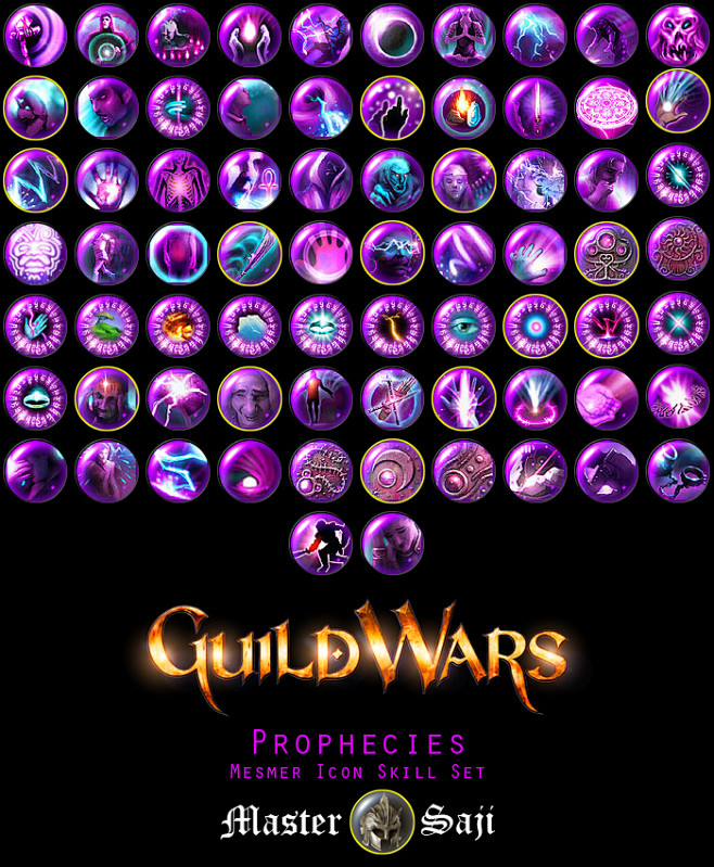 GW Proph-Mes Skill Icon Set by MasterSaji
