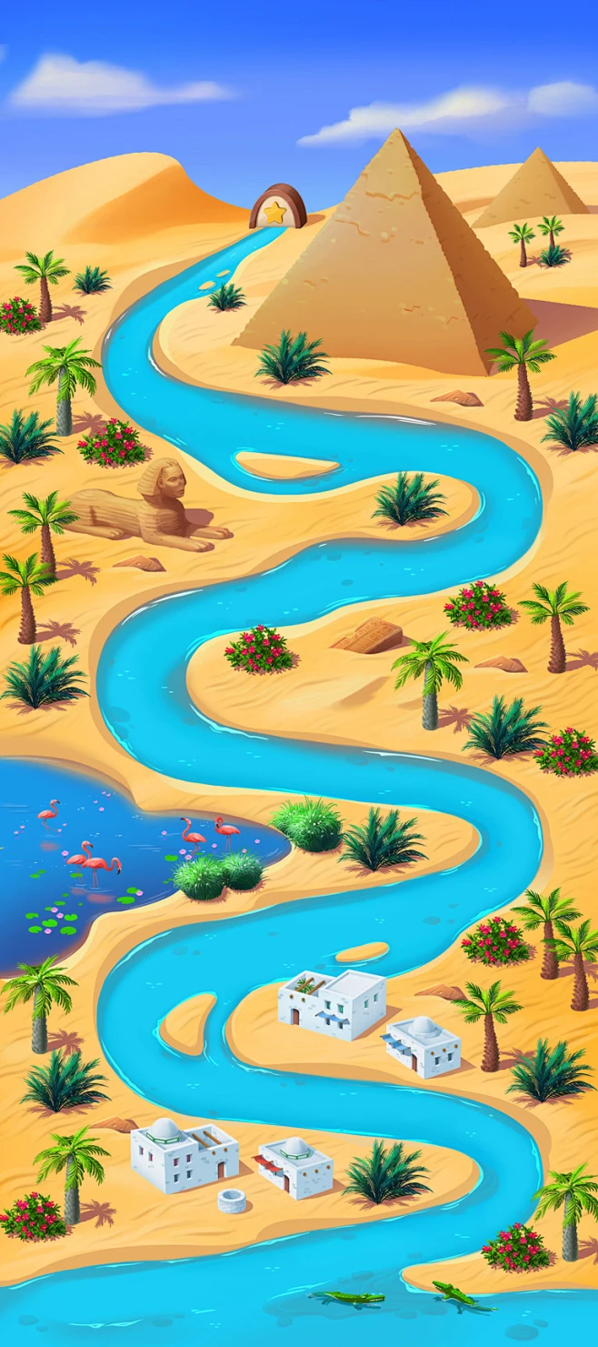 solitaire map game background Stage game design Level-花瓣网