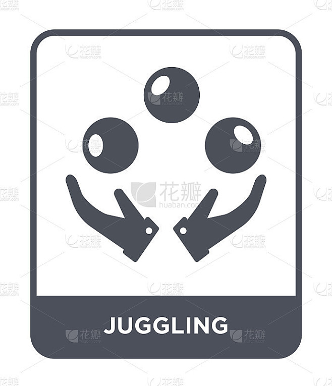 juggling icon vector on white background, juggling