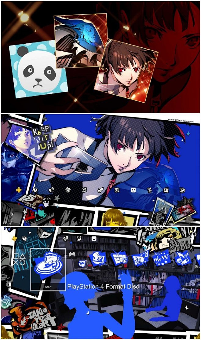 #P5R# 怪盗团9人主题、PSN头像已上架日服，售价各200日元