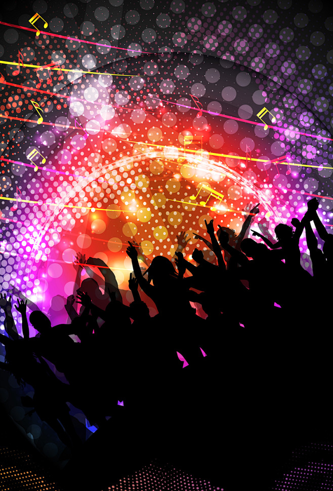 氛围热烈的大型娱乐狂欢活动背景素材新图网 https://ixintu.com 会所 酒吧 迪厅 演唱会 歌舞厅 娱乐会所 剪影 狂欢节 素材 背景